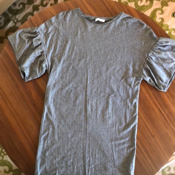 Zara | Dresses | Zara Ruffle Sleeve T Shirt Dress | Poshmark